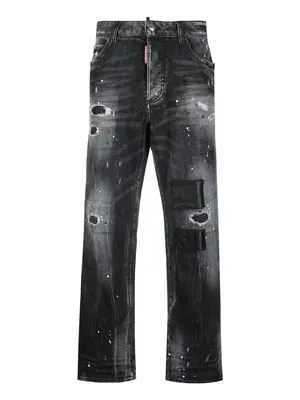 Dsquared2 High-rise Wide-leg Jeans - Grey