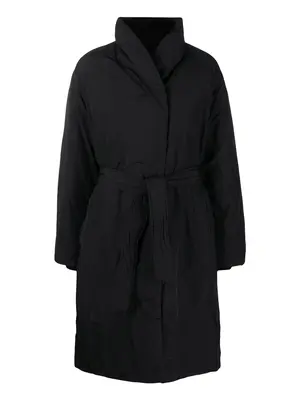 Calvin Klein Padded Single-breasted Coat - Black