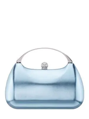 Nina Minaudière With Top Handle - Icy Blue