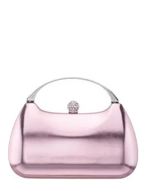 Nina Minaudière With Top Handle - Icy Pink