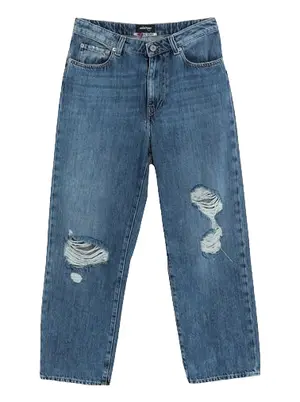 OTTOD'AME Cotton Mom Jeans - Blue