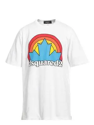 Dsquared2 Man T-shirt White Size M Cotton White