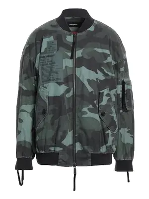 Dsquared2 Camouflage Bomber Jacket - Green