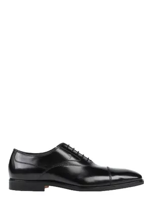 TOD'S Leather Oxford Shoes Black