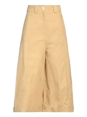 Momoni Cotton Straight Leg Pants - Beige