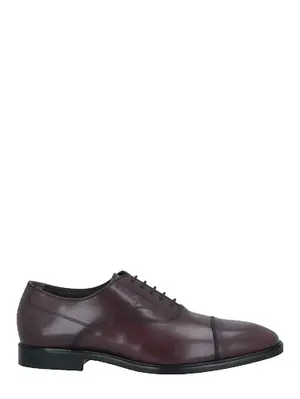 TOD'S Lace-Up Leather Oxford Shoes Cocoa