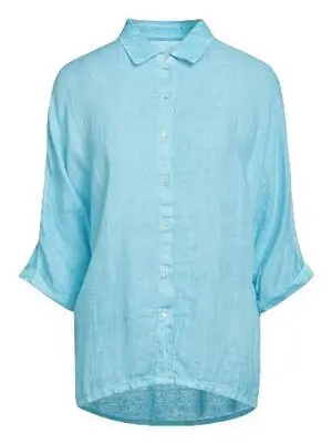 120% Lino Linen Shirt - Blue