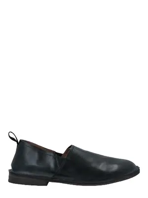 Moma Dark Calfskin Loafers Black
