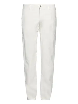 Incotex Pants Size Cotton, Elastane - White