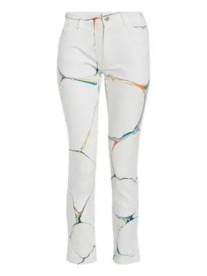 Stella McCartney Printed Mid-rise Skinny Jeans - White