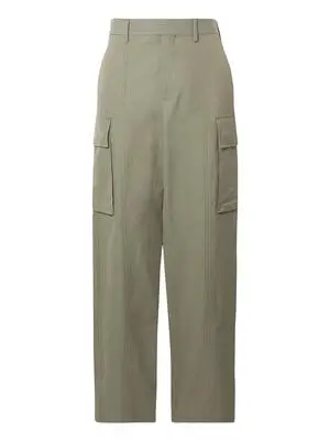 Stella McCartney Twill Straight-leg Pants - Grey Green