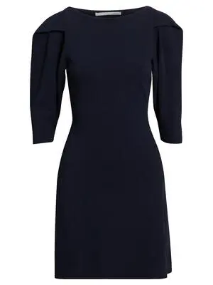 Stella McCartney Pleated Stretch-knit Mini Dress - Midnight Blue