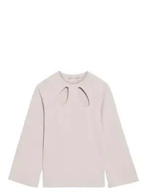 STELLA MCCARTNEY Cutout Stretch-Knit Top