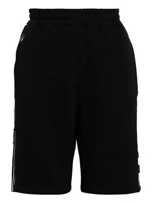 Stella McCartney Jacquard-trimmed Cotton-fleece Shorts - Black