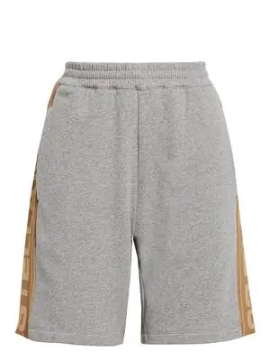 Stella McCartney Jacquard-trimmed Cotton-fleece Shorts - Gray