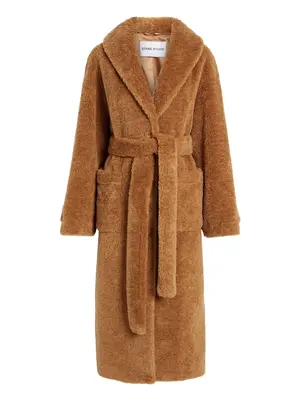 STAND STUDIO Stand Studio Tinley Belted Coat Camel