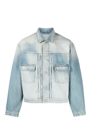 Kenzo Faded Denim Trucker Jacket - Blue