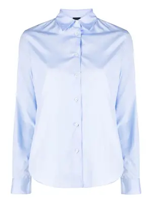 Aspesi Long-sleeved Button-up Shirt - Blue