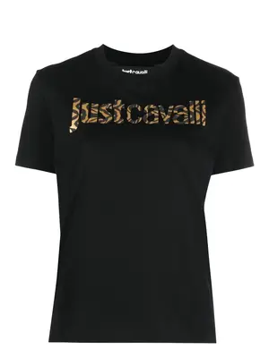 Just Cavalli Logo-print T-shirt - Blue