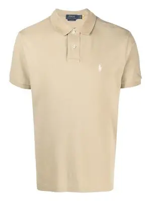 Polo Ralph Lauren Logo-embroidered Polo Shirt Neutrals