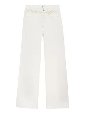ANINE BING Hugh Wide-leg Jeans - White