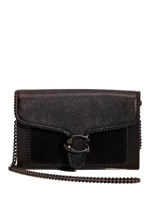 COACH Restored Tabby Chain Clutch With Beadchain - Pewter/black