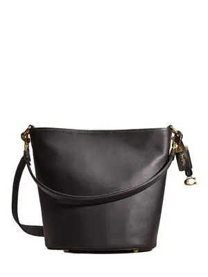 COACH Restored Dakota Bucket Bag - Brass/black
