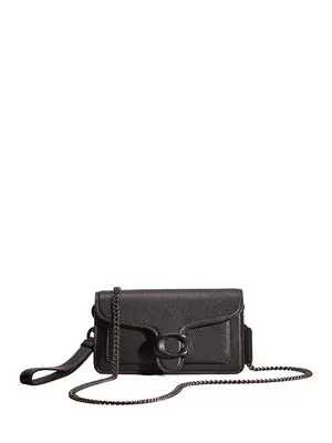 COACH Tabby Crossbody Wristlet - Pewter/black