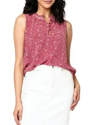 GIBSONLOOK Floral Sleeveless Top - Magenta