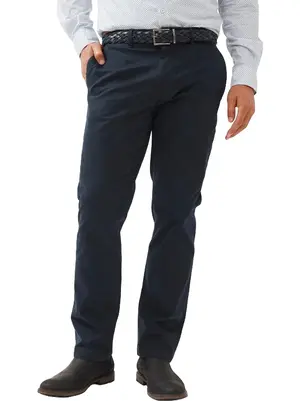 Rodd & Gunn West Cape Regular Stretch Flat Front Trousers - Denim