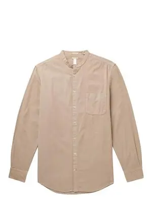 Massimo Alba Noto2 Grandad-collar Cotton-corduroy Shirt - Neutrals