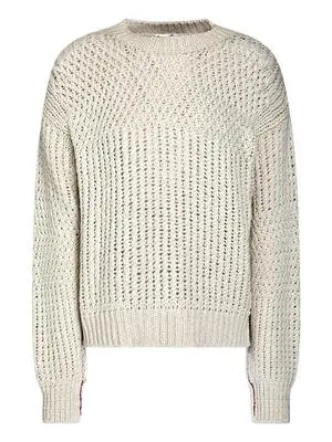 Acne Studios Crocheted Cotton Sweater - Ecru