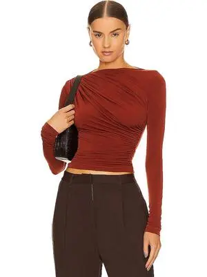 L'academie By Marianna Tullah Top - Cognac
