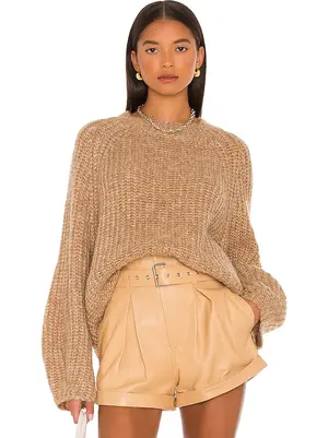 L'academie Sonoma Crew Neck Sweater - Toffee