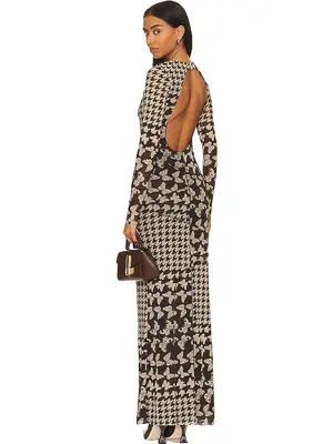 CAMILA COELHO Gilma Maxi Dress - Brown Butterfly