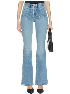 Good American Good Legs Flare Jeans - Indigo656