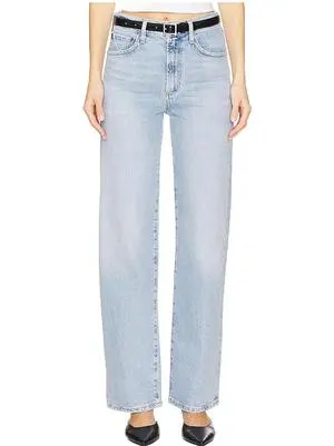 AGOLDE Harper Mid Rise Straight Jeans Beam
