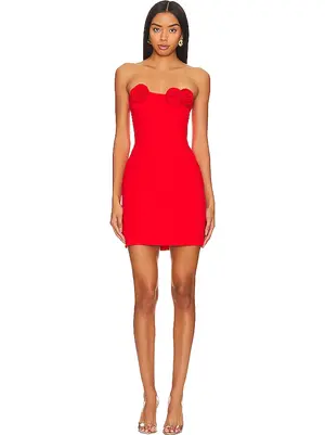 Amanda Uprichard X Sabine Mini Dress - Crimson