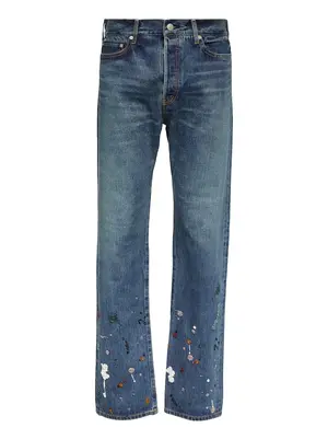 UNDERCOVERISM Beaded Straight Leg Jeans - Blue