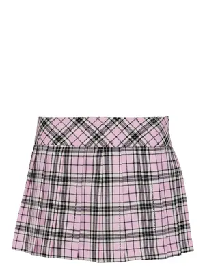 GIUSEPPE DI MORABITO Giuseppe Di Morabito Checked Wool Miniskirt