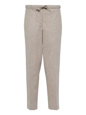 JIL SANDER Cropped Straight Pants - Beige