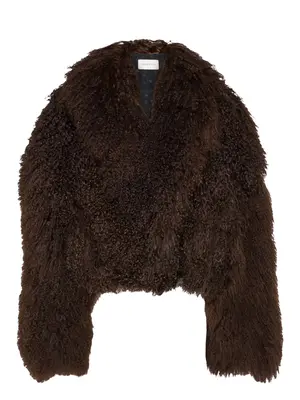 Magda Butrym Shearling Jacket - Brown