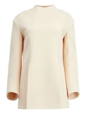 Khaite The Mahni Slit-detail Blouse - Neutrals