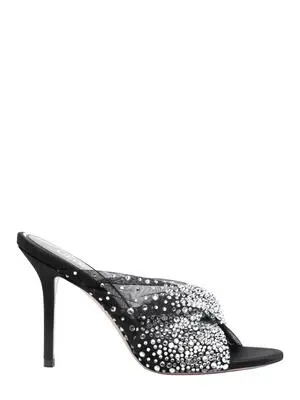 GEDEBE Mariel 100mm Crystal-embellished Sandals - Black