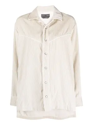 Lorena Antoniazzi Long-sleeve Corduroy Shirt - White