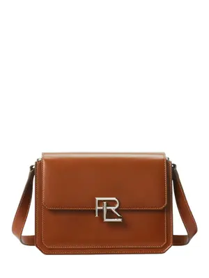 Ralph Lauren Logo-plaque Leather Crossbody Bag - Brown