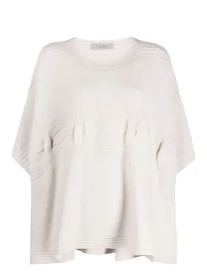D.exterior Fine-knitted Kaftan Jumper - Neutrals