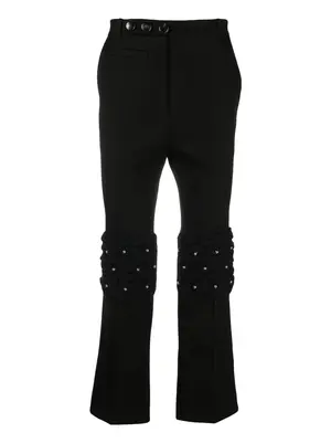 NAMACHEKO Cropped Flared Trousers - Black