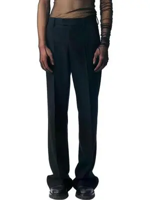 ANN DEMEULEMEESTER Gaspar Flared-leg Trousers - Black