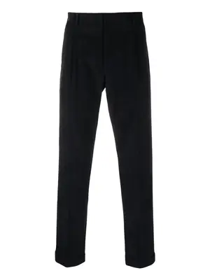 BRIGLIA 1949 Mid-rise Tapered Trousers - Blue